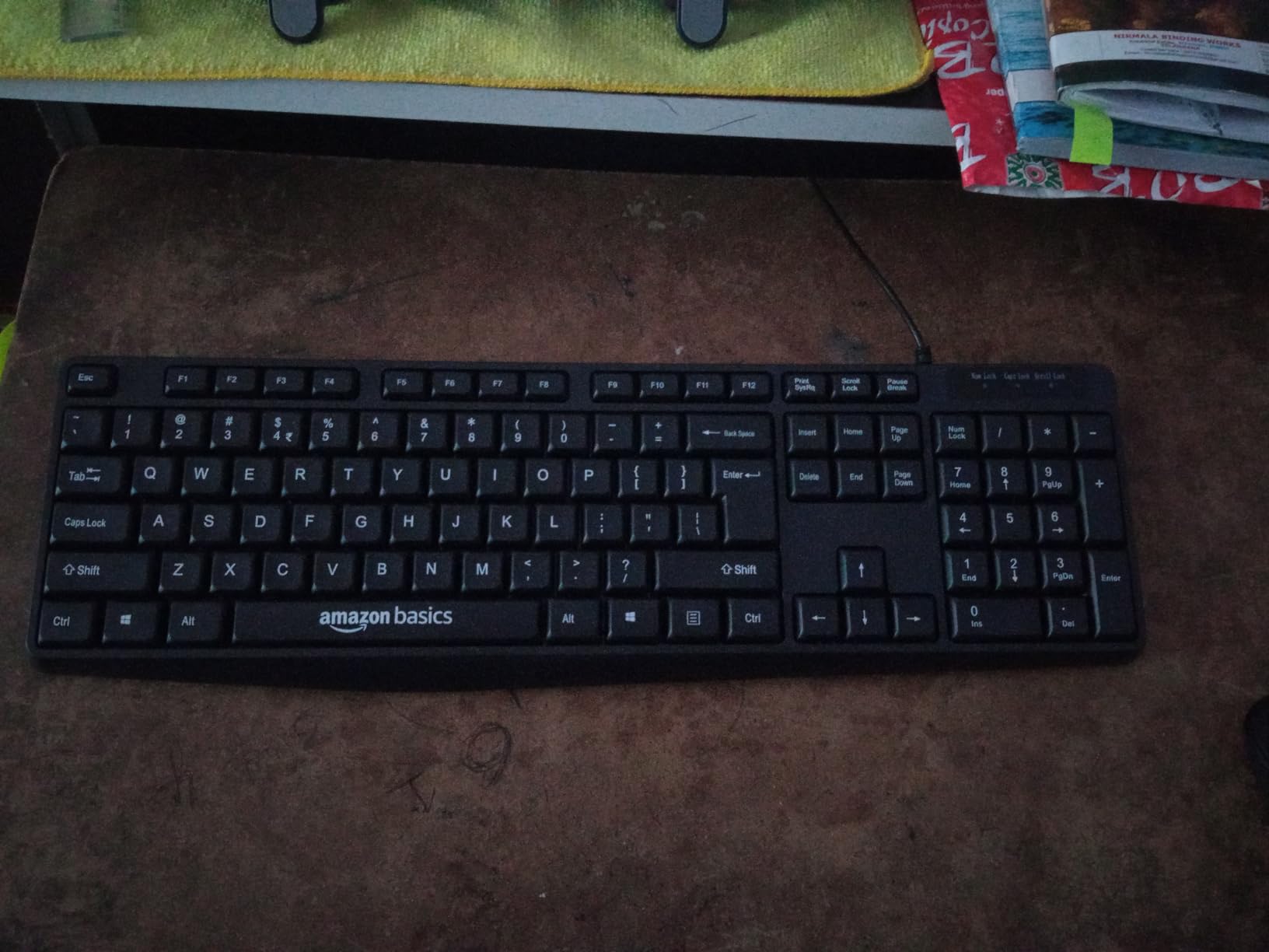 Amazon.in: Buy Amazon Basics Wired Keyboard with 104 Keys for Windows ...