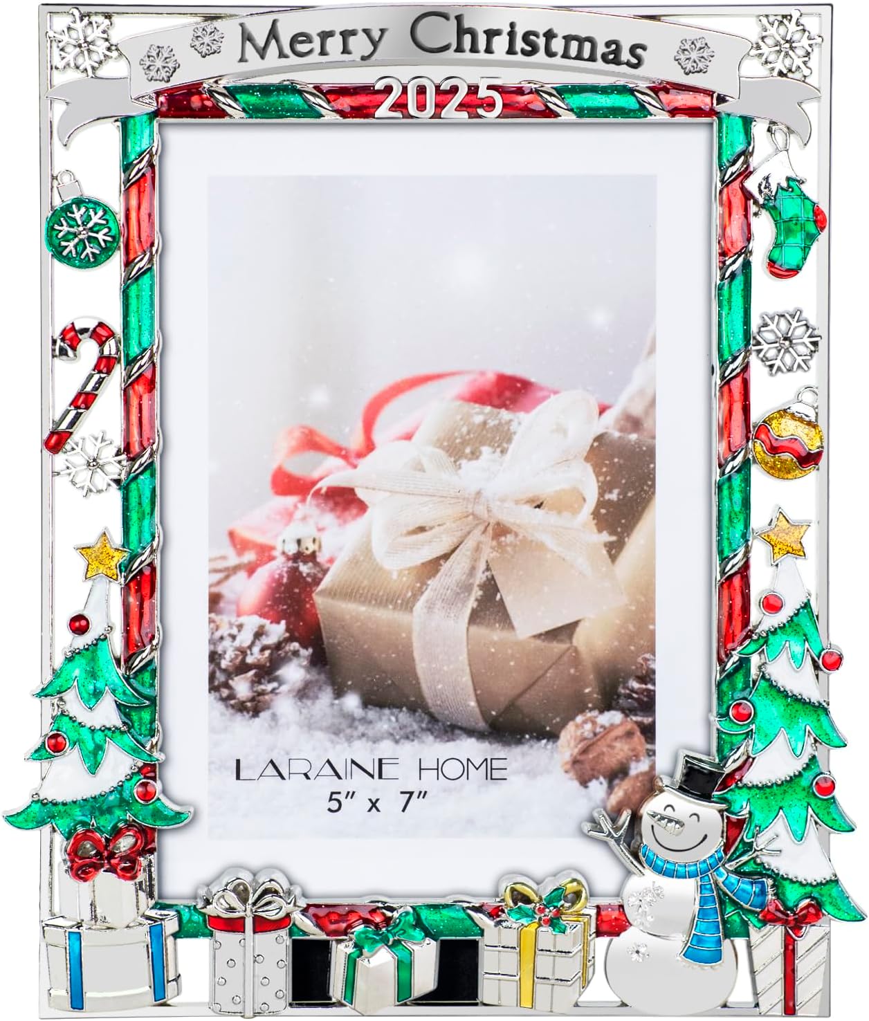 Amazon.com - LARAINE Picture Photo Frame 5x7 Metal 2025 Christmas High ...