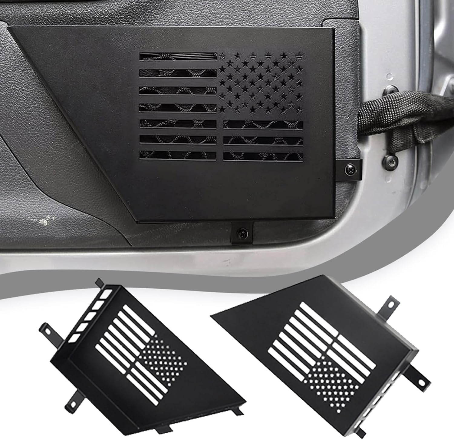 Amazon.com: Ubyyddo 2pcs Front Door Storage Boxes, Door Side Metal ...