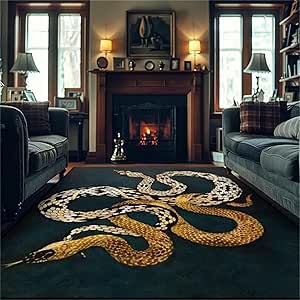 Amazon.com: UUYDFH 2by5 ft Green Snake Runner Rug for Kitchen Hallway ...
