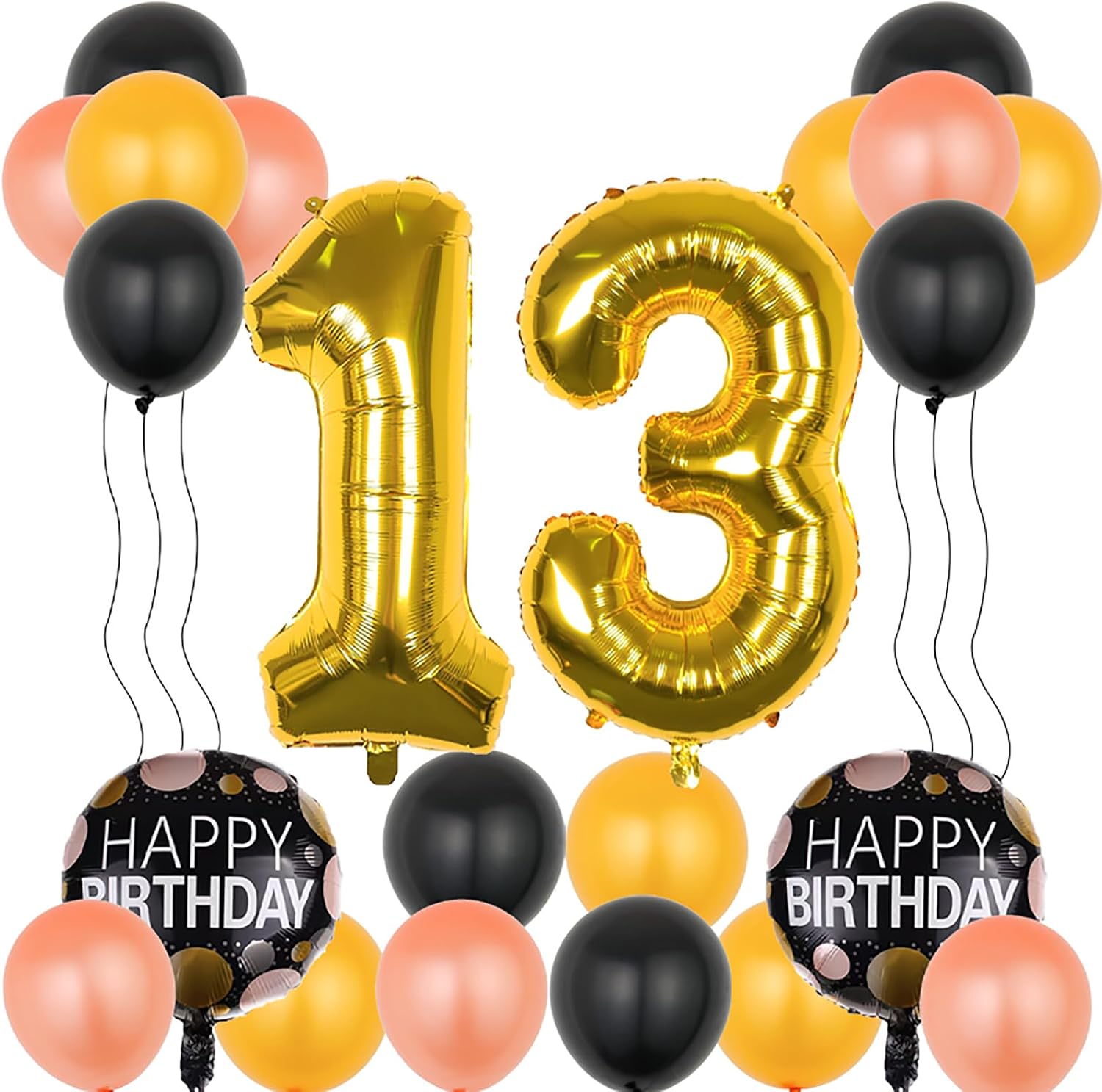Amazon.com: YFHVJTKO 13th Birthday Decorations Party Supplies,22 Pcs ...