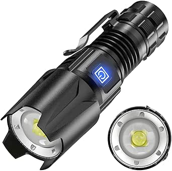 WINDFIRE Rechargeable Mini Flashlights High Lumens Tactical Stepless ...