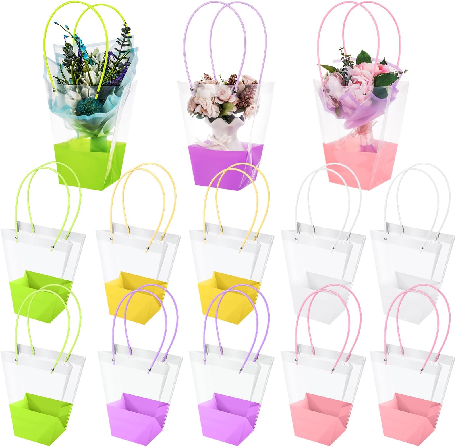 Amazon.com: 18 Pcs Mother's Day Portable Gift Bag Graduation Bouquet ...