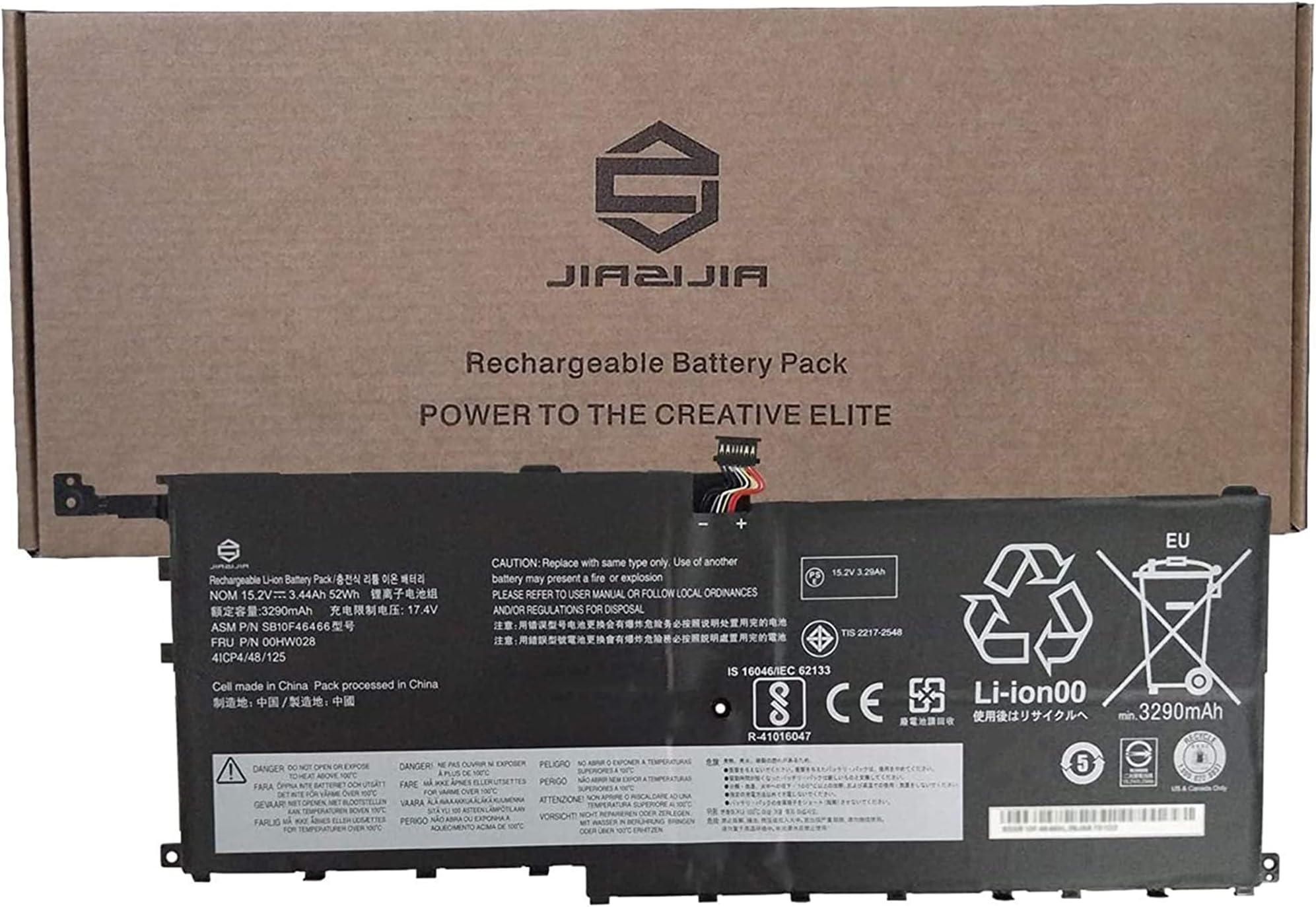 Amazon.com: JIAZIJIA 00HW028 - Batería de repuesto para laptop Lenovo ...