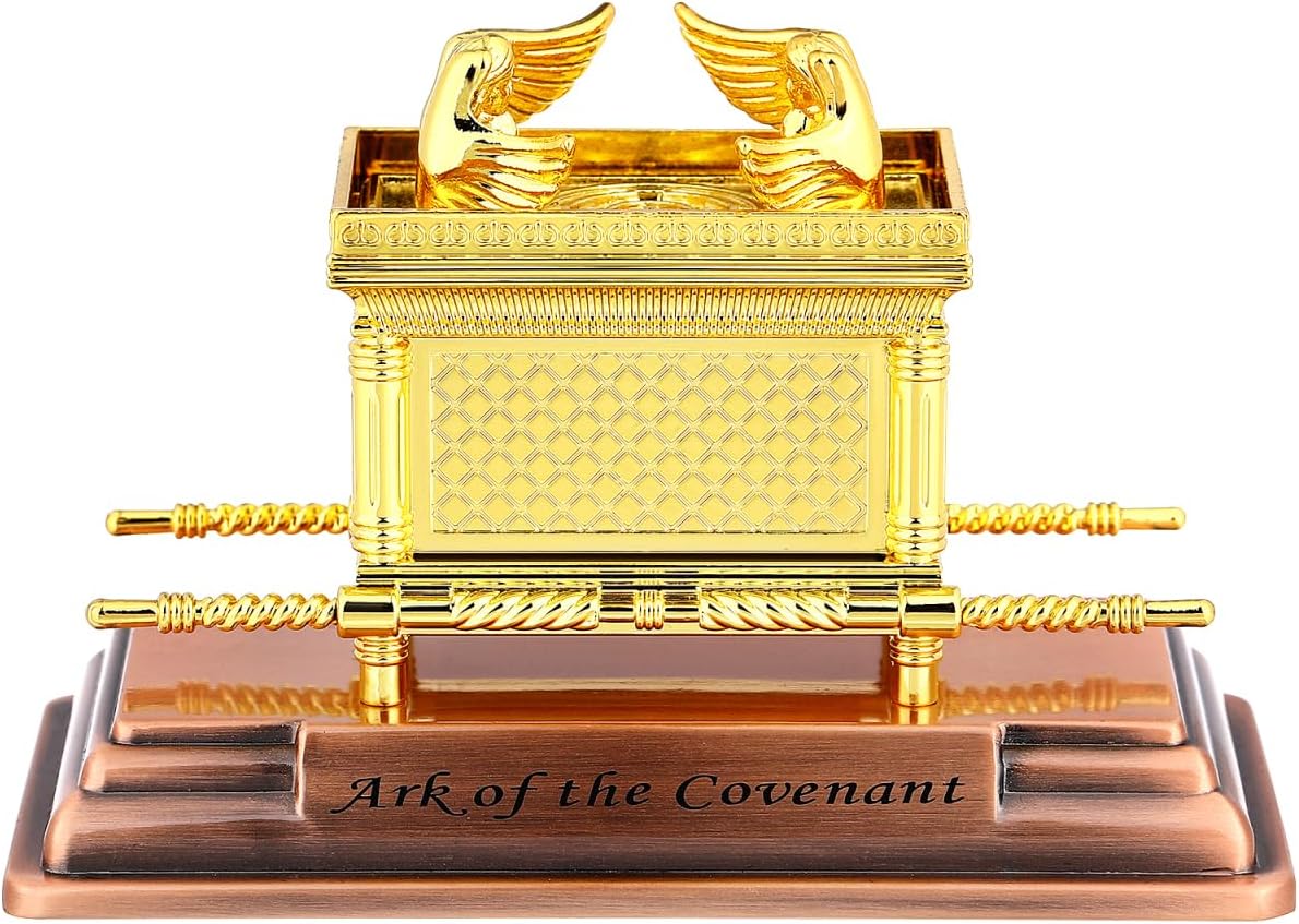Amazon.com: jojofuny Golden Ark of The Covenant Ornament Zinc Alloy ...