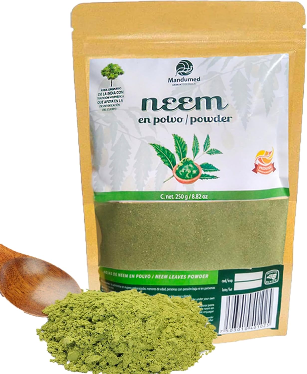 Hojas de Neem en Polvo 250 G, Hoja de Neem pulverizada 100% Natural ...