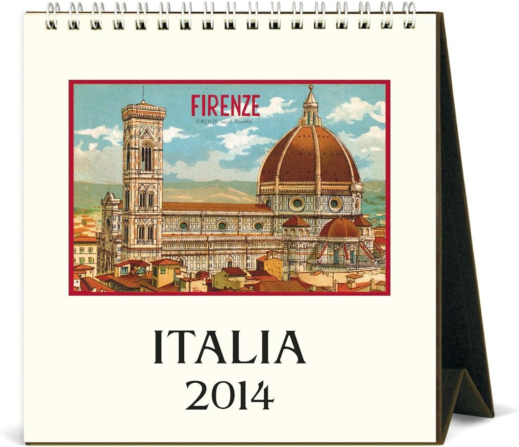 Amazon.com: Cavallini 2014 Italia Desk Calendar : Office Products