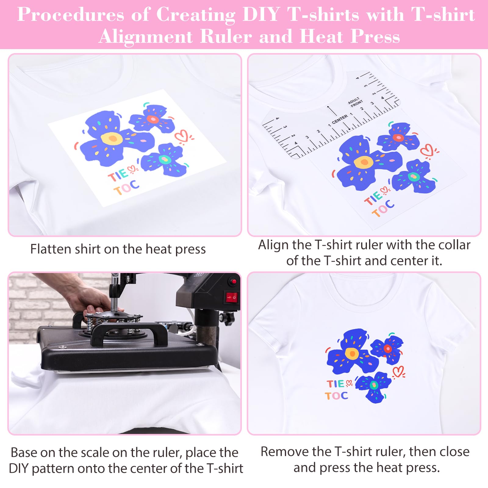 Snapklik.com : 9pcs Tshirt Ruler Guide For Vinyl Alignment, T Shirt ...