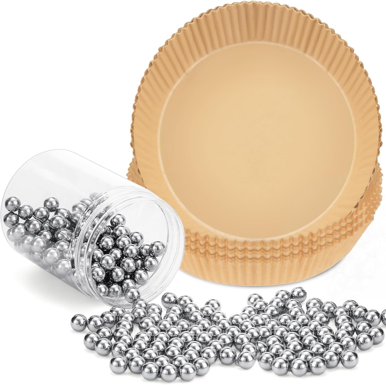 Amazon.com: Patelai 2 lb Stainless Steel Pie Weights Fit 8, 9, 10 Inch ...