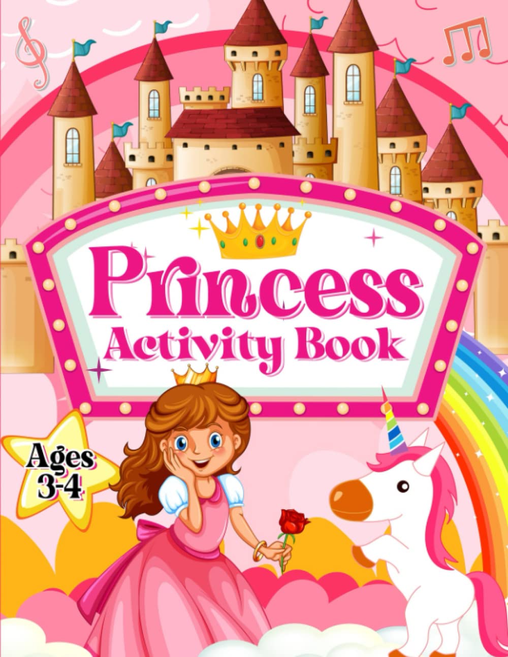 Amazon | Princess Activity Book For 3-4 Year Olds: Fun and Educational ...