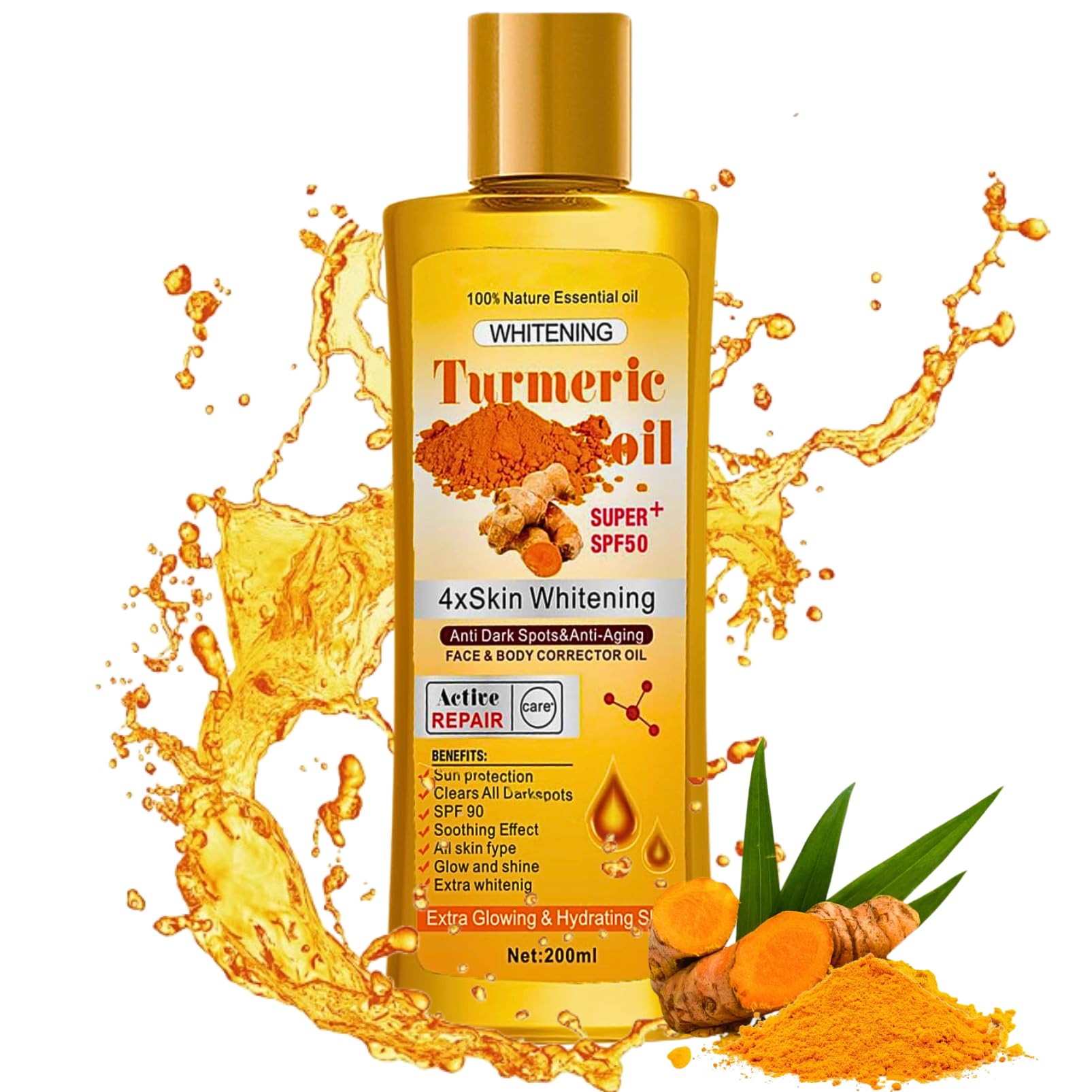 IZBEAUVO Turmeric Oils 200ML,Turmeric Oil for Arthritis & Pain Relief ...