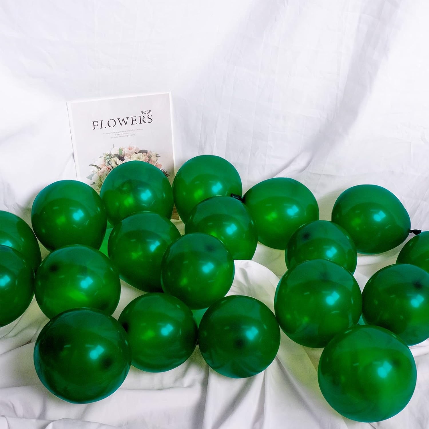 Paquete de 100 globos verdes de 5 pulgadas, globos de color verde ...