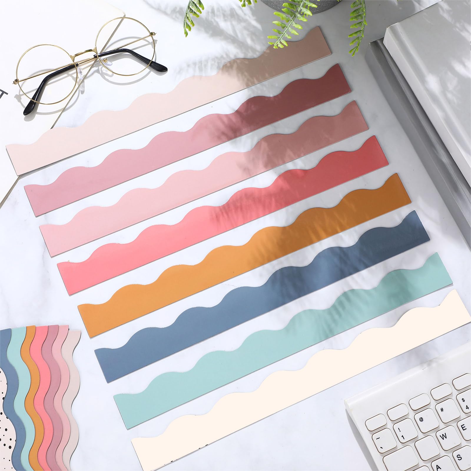 Snapklik.com : Qeeenar 24 Pcs Magnetic Borders For Classroom Bulletin ...