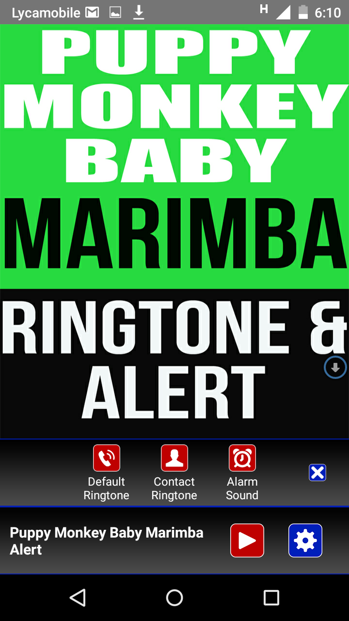 Puppy Monkey Baby Marimba Ringtone and Alert - App on Amazon Appstore
