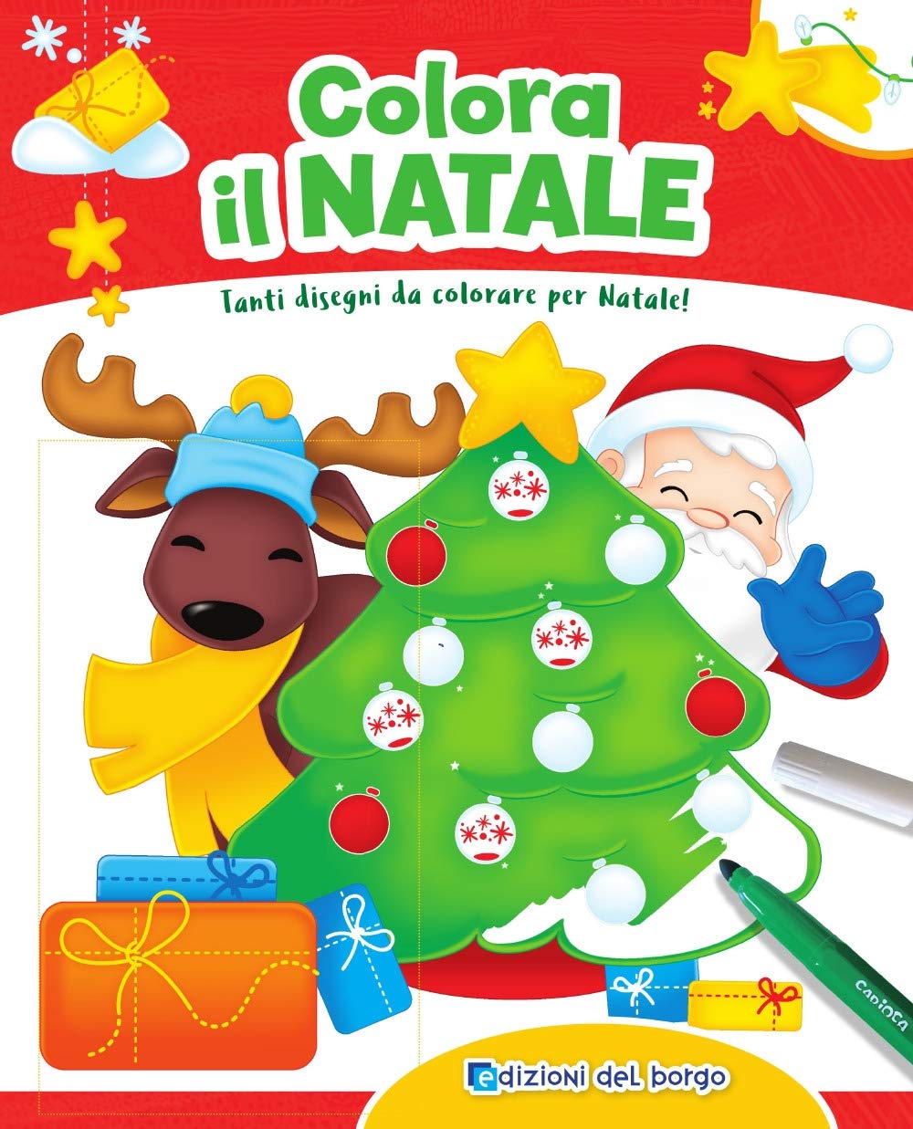 Amazon.co.jp: Colora il Natale. Tanti disegni da colorare per Natale ...