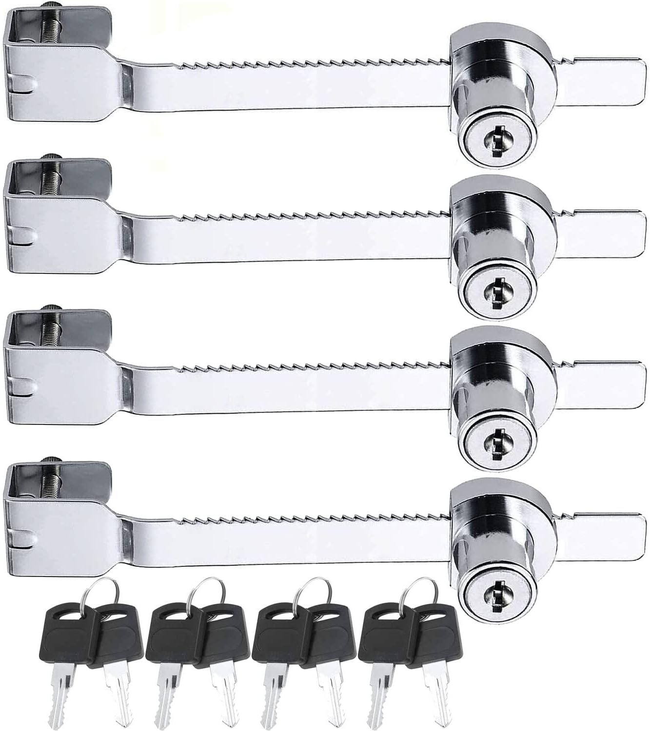Litensh 4PCS Reptile Vivarium Terrarium Lock with Key Alike, Sliding ...