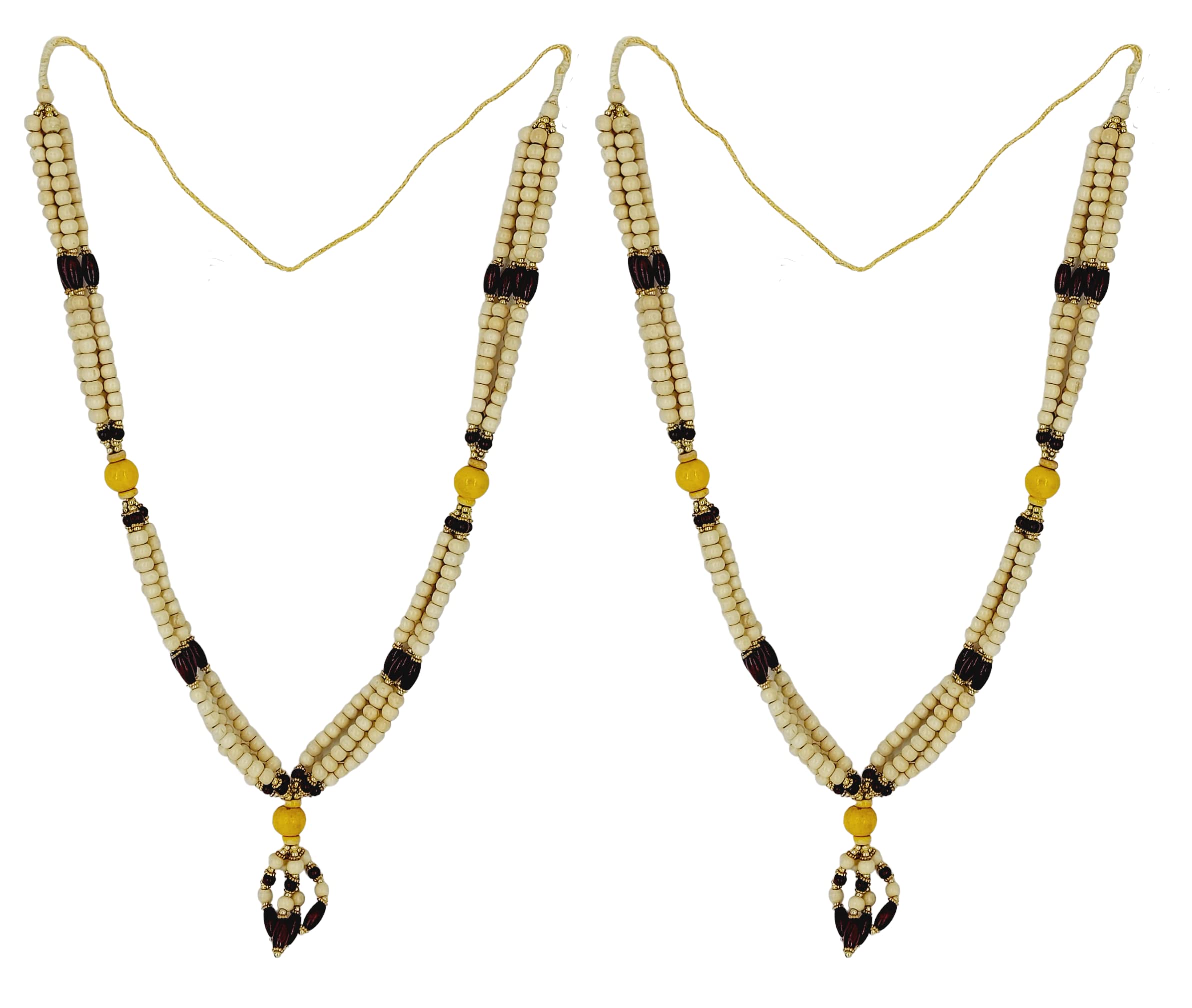 Buy ARTISKRITI Chandan Scented Wooden Mala for Photo Frames and Gods ...