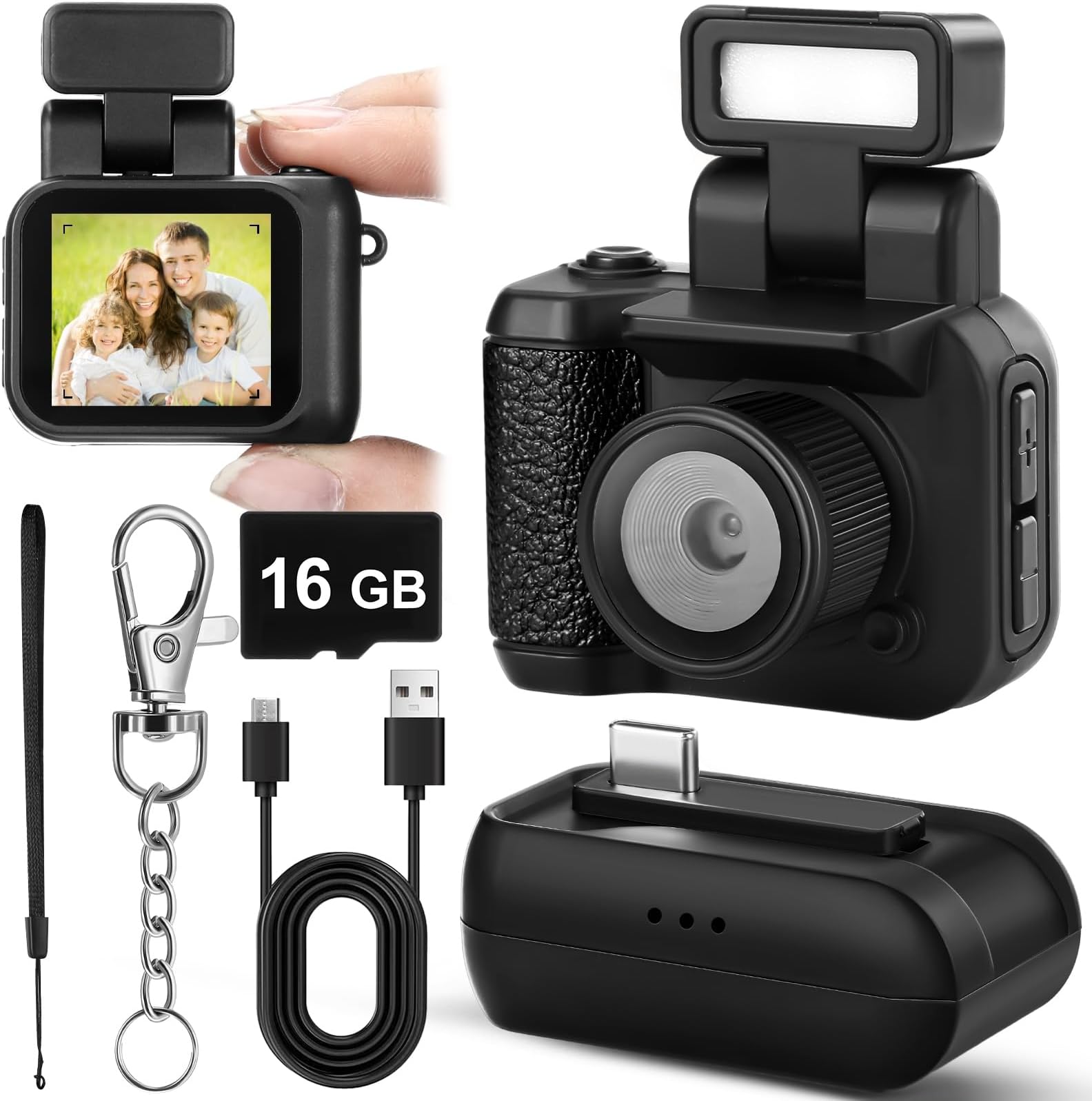 Amazon.com : JzcsdkSIL Y4000 Monoreflexes Small Camera with Flashes ...