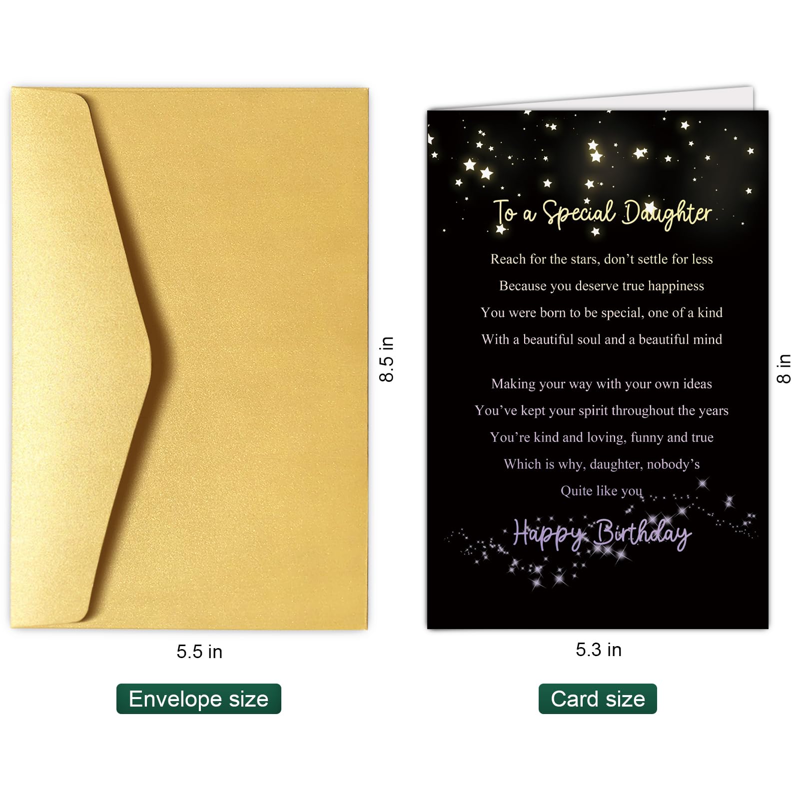 Snapklik.com : Heartfelt Daughter Birthday Card, Happy Birthday Card ...