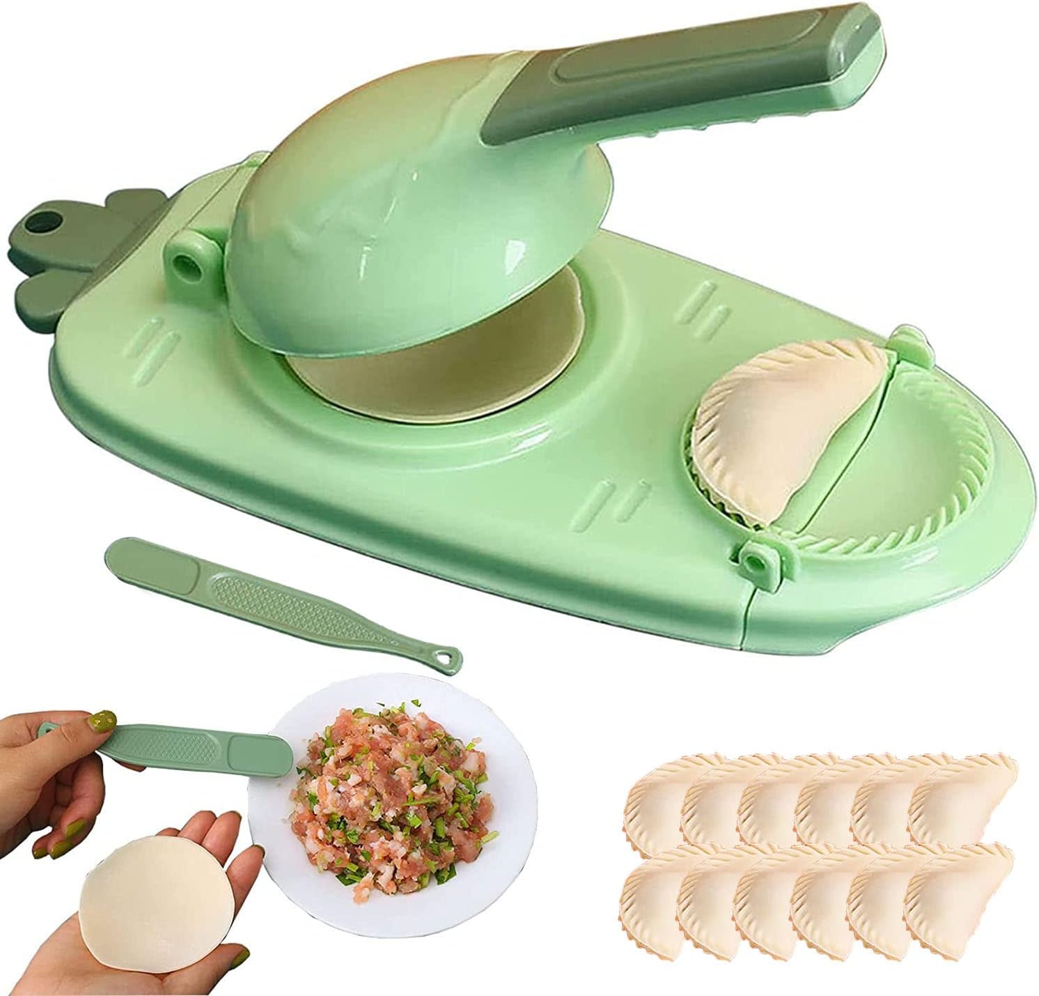 Amazon.com: 2 In 1 Dumpling Maker Artifact -Portable Dumpling Wrappers ...
