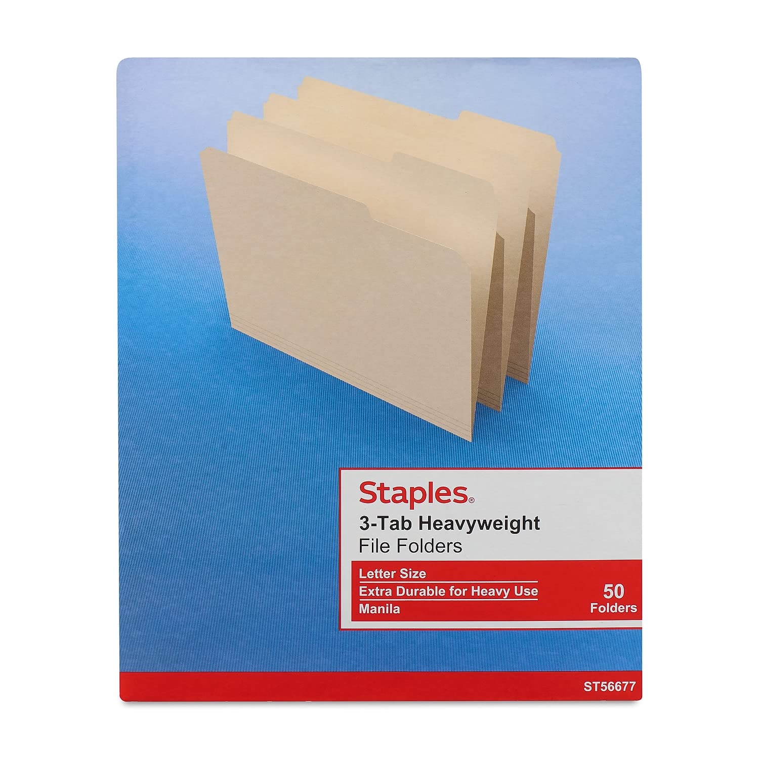 Letter Size File Folders Staples Heavyweight File Folders - 1/3 Cut Tab ...