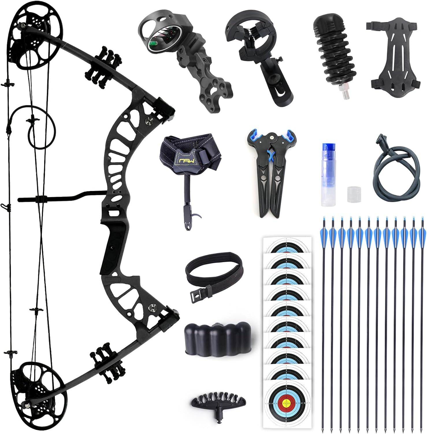 Amazon.com : MOYJ Youth Compound Bow and Arrow Set Shooting Practice ...