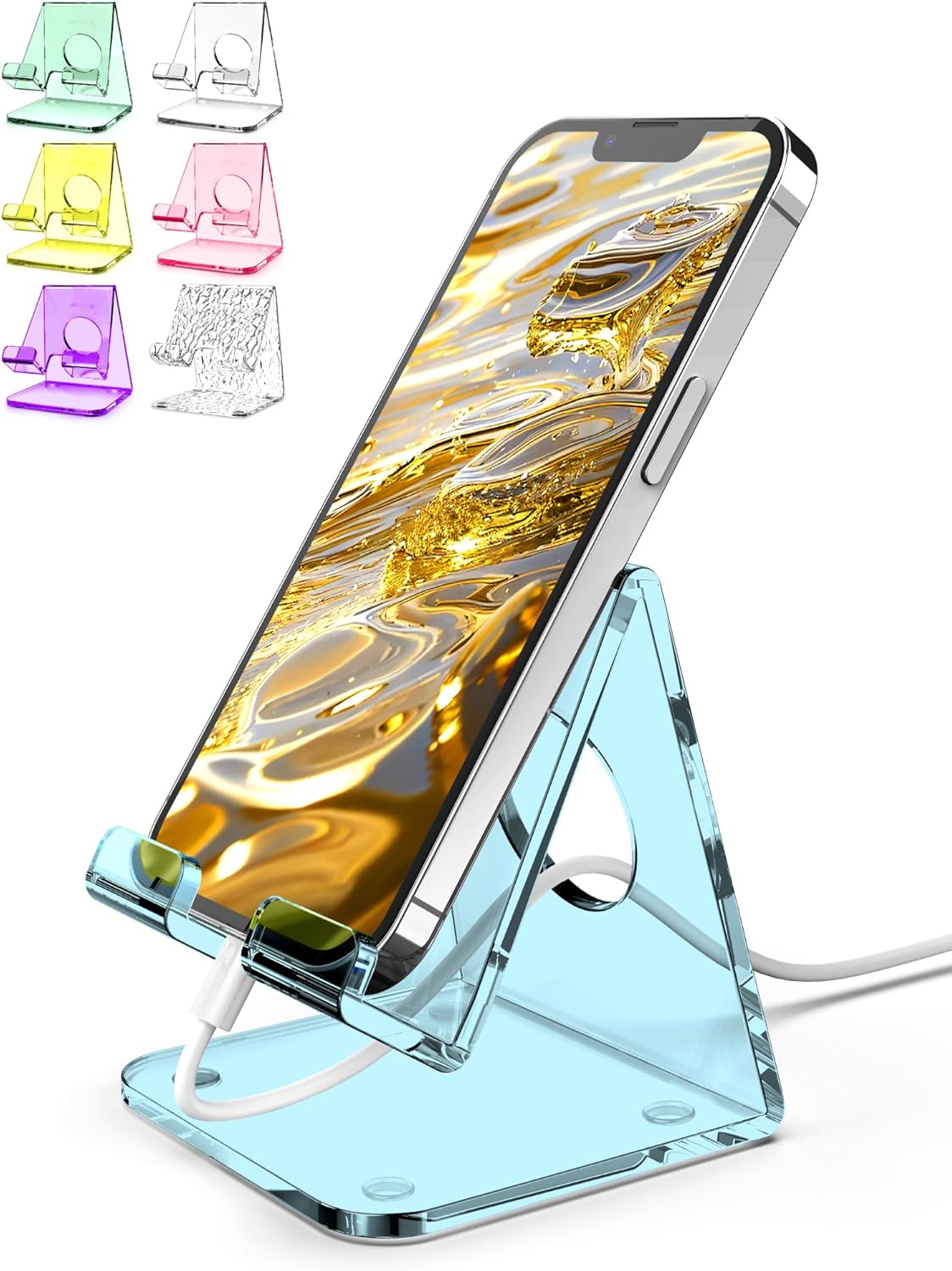 Amazon.com: TOPGO Acrylic Cell Phone Stand, Clear Phone Holder for ...
