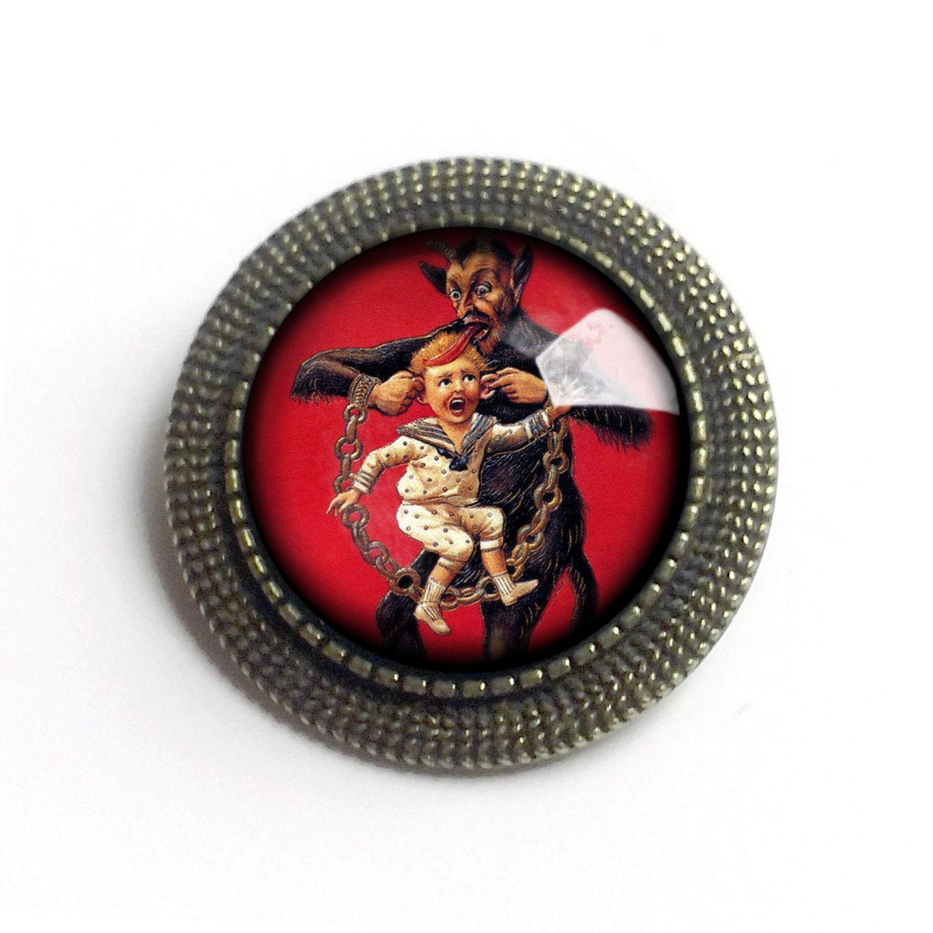 Amazon.com: Krampus the Christmas Demon Brooch - : Handmade Products