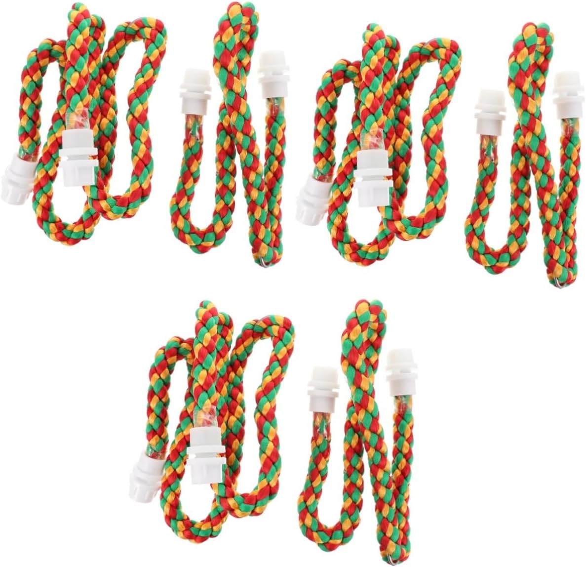 Amazon.com : 6 Pcs Parrot Standing Stick Toy Bird Cage Birds Grind ...