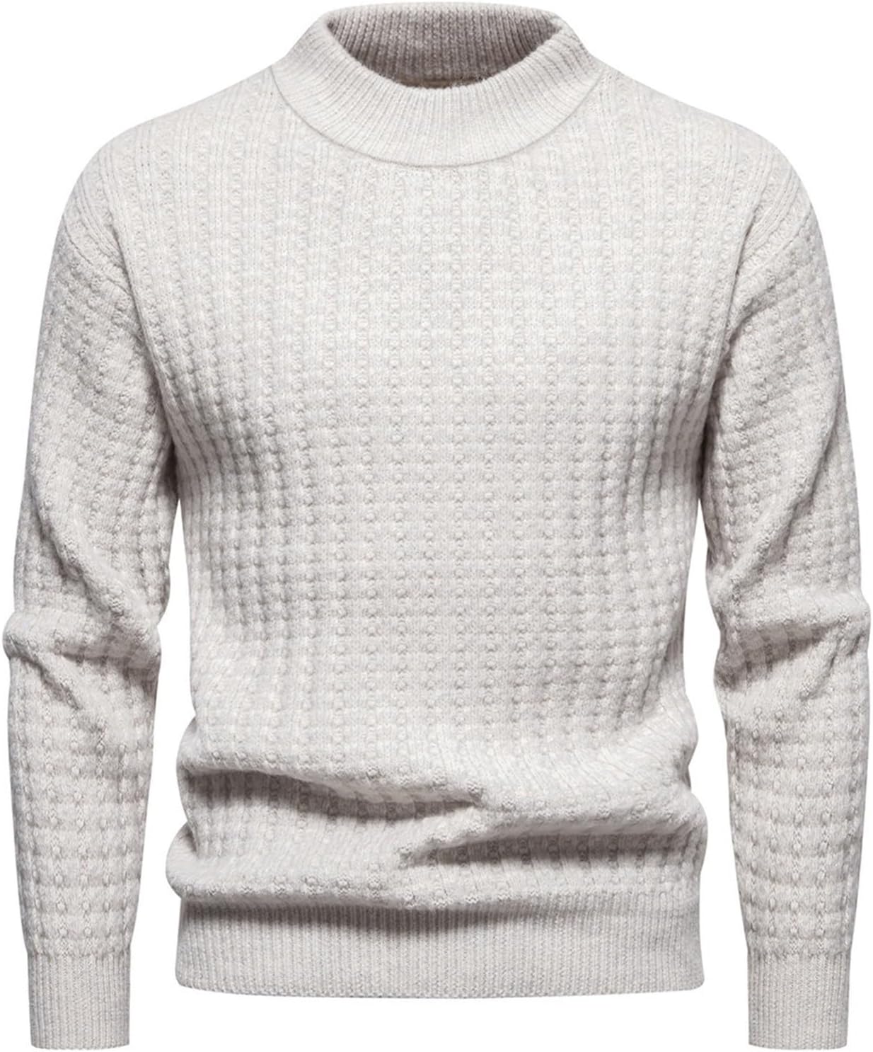 Thick Jumpers Men, Crew Neck Jumpers for Men Chunky Knit Jumper Winter ...