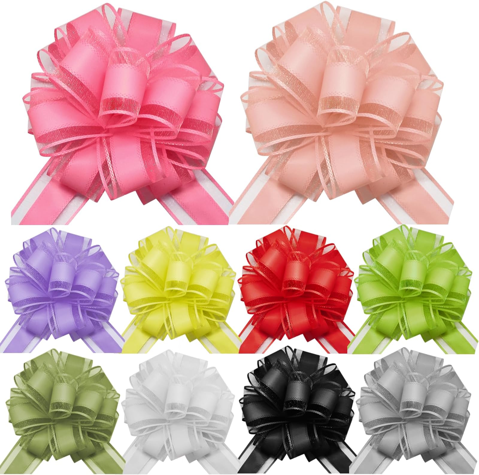 Amazon.com: SZXFUWEI Pull Bows for Gift Wrapping: 8 PCS 6-Inch ...