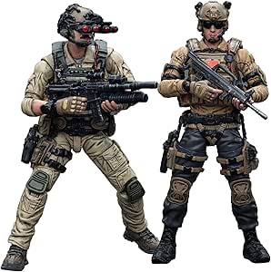 Amazon.com: JOYTOY 1/18 Action Figures Ranger and PLA Strategic Support ...