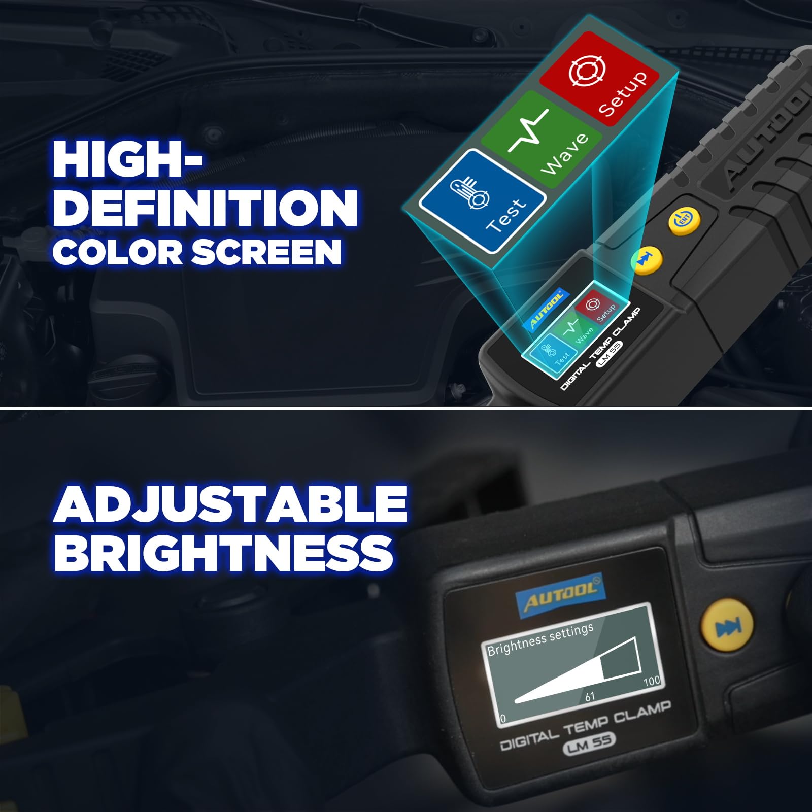 Snapklik.com : Digital Thermometer HVAC,Pipe Clamp Thermometer For ...