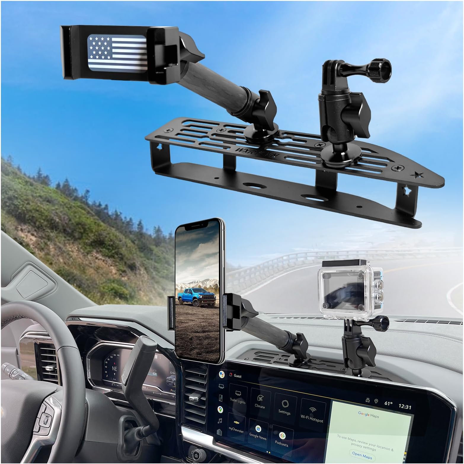 Amazon.com: 2023 2024 2025 Canyon Colorado 3-in-1 Dash Phone Mount ...