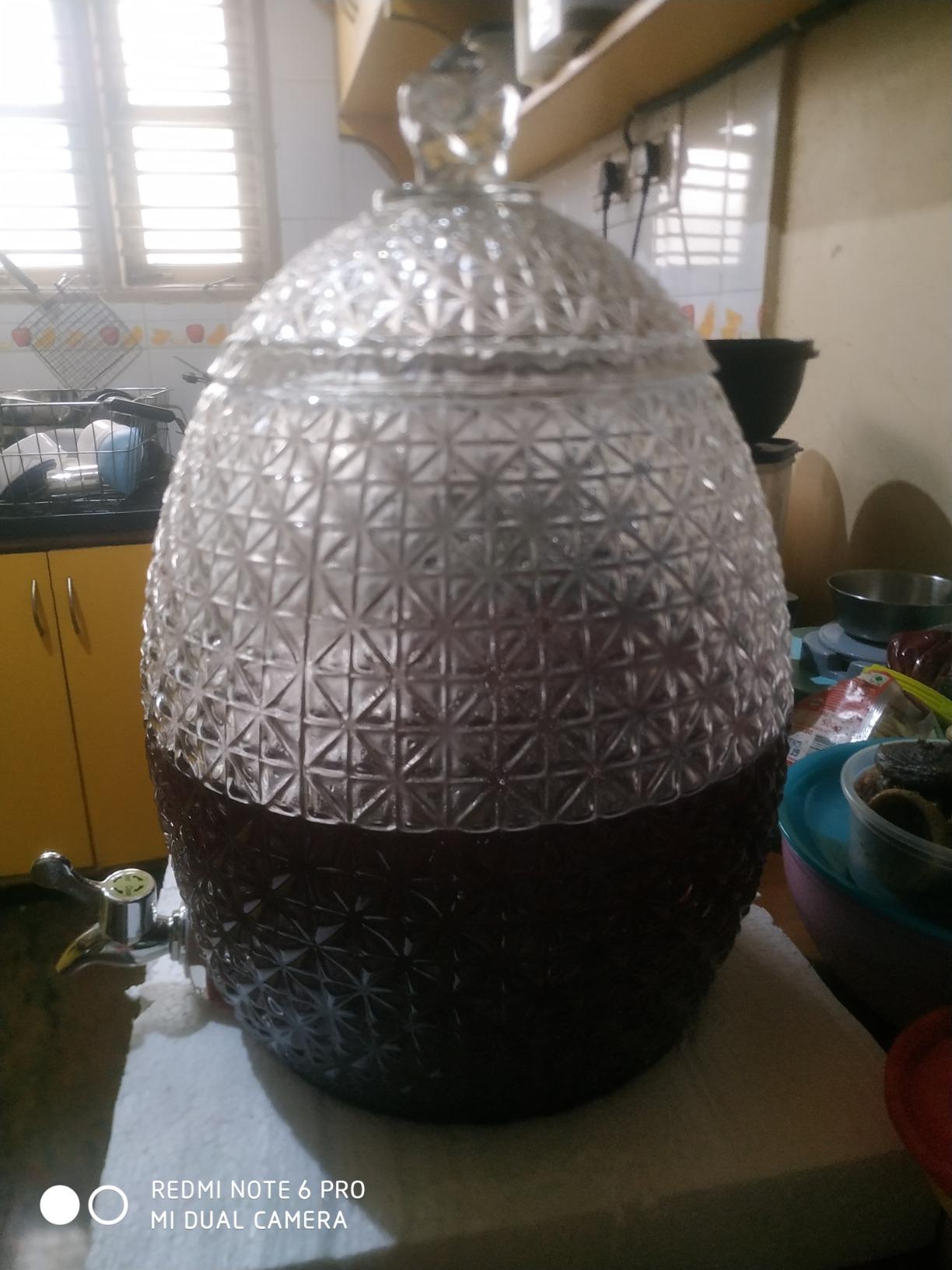 Home-Cart Transparent Liquor Glassware Dispenser Beer Juice Water Mason ...