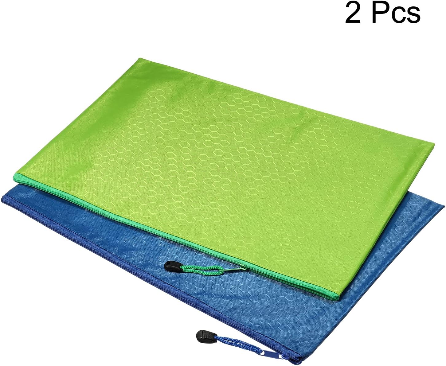 PATIKIL Waterproof Zipper File Bags 2 Pack B4 Document Storage Folders ...