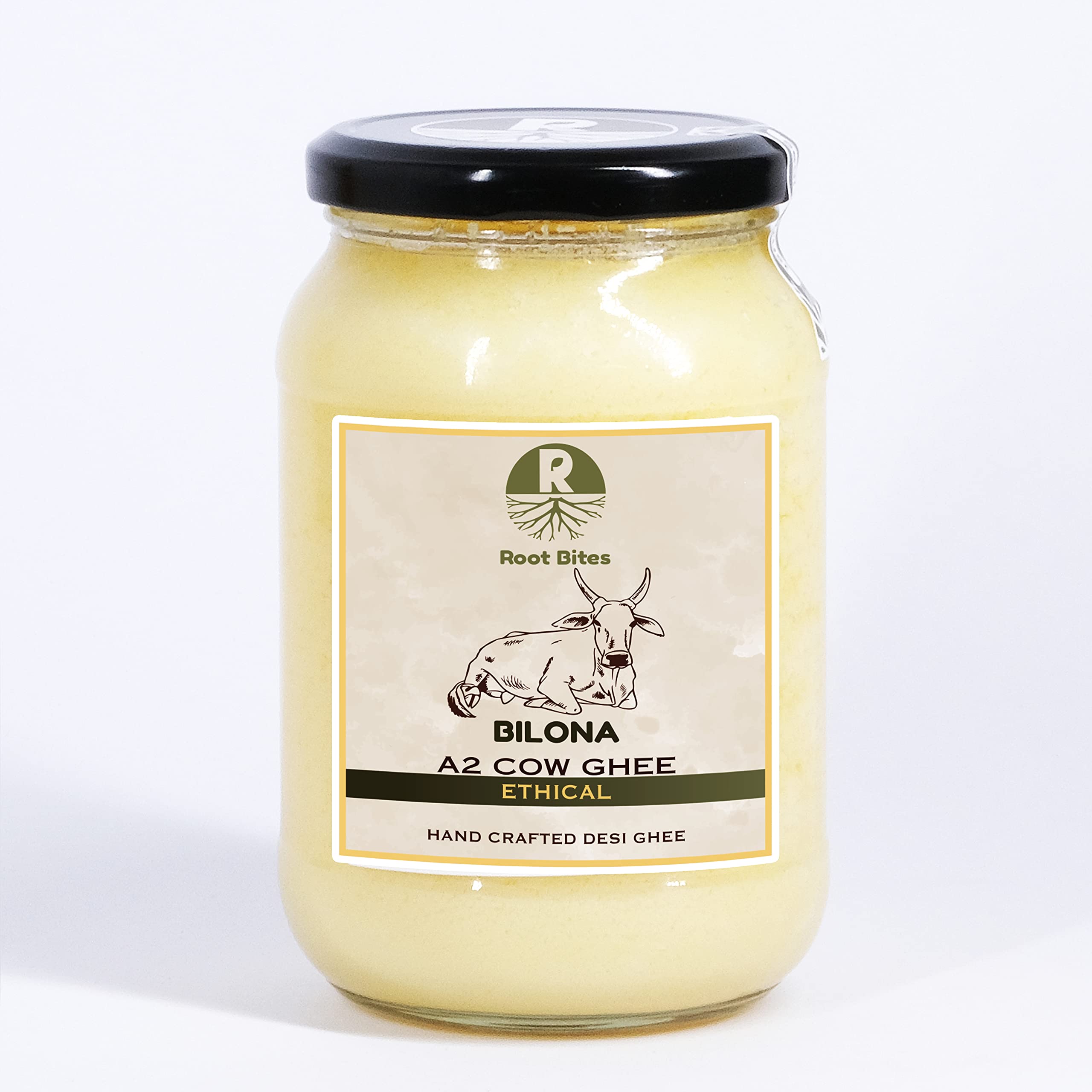 Buy RootBites Pure A2 Cow Ghee Traditional Bilona Method, Hand Churned ...