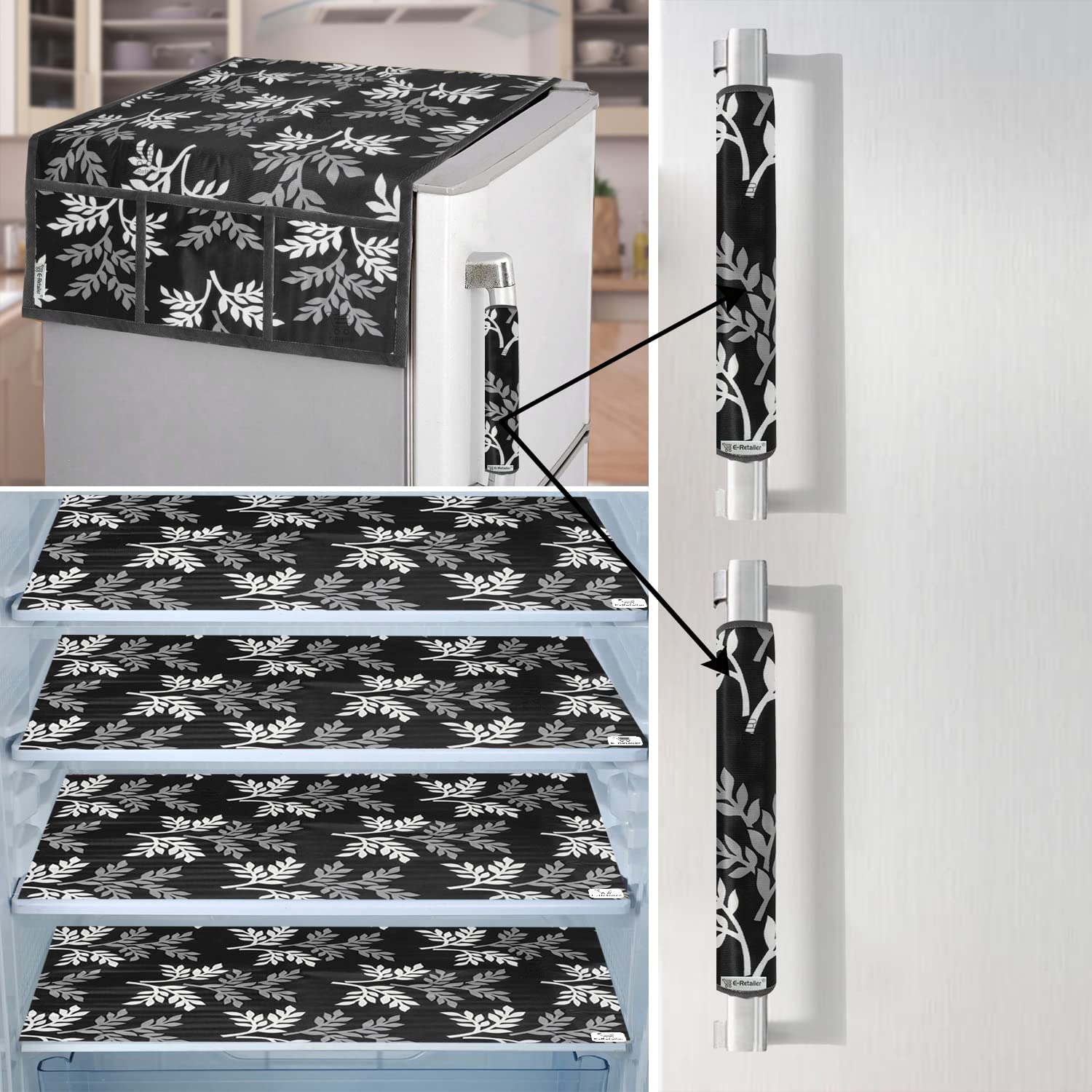E-Retailer® Exclusive Combo Set of Appliances Cover (1 Pc. of Fridge ...
