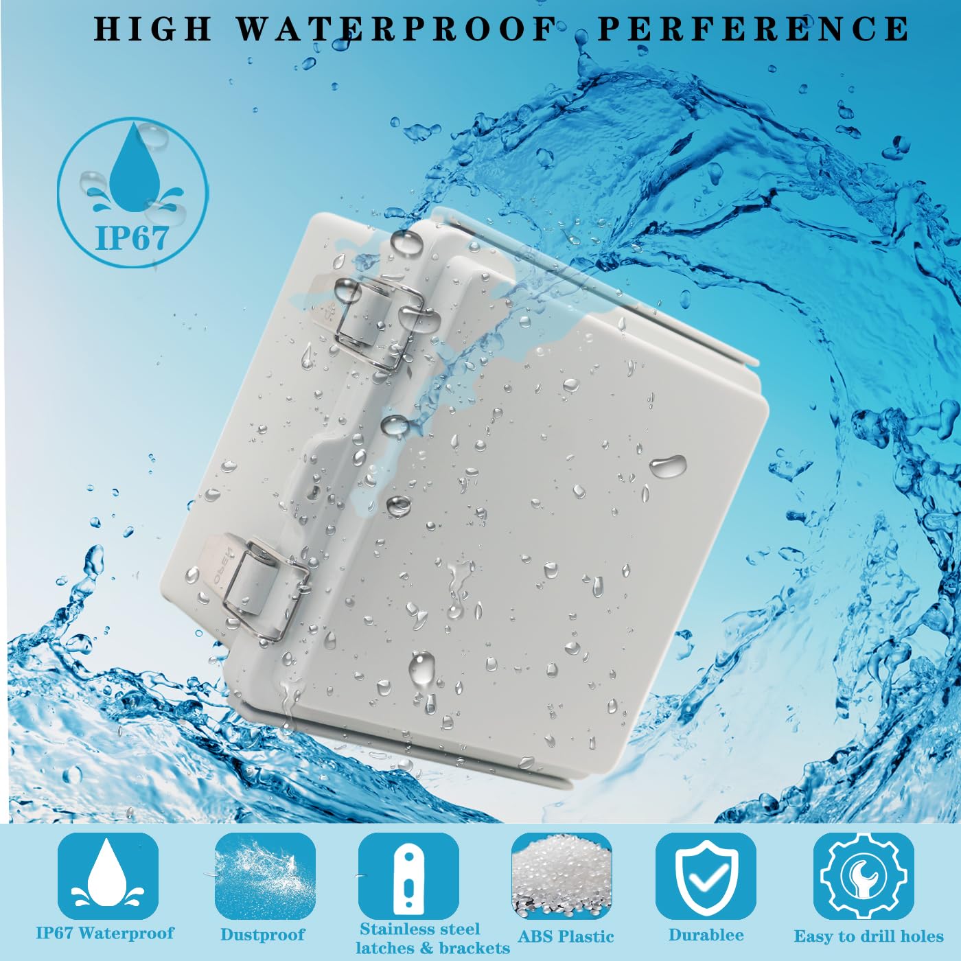 Snapklik.com : YETLEBOX Outdoor Waterproof Electrical Box Junction Box ...