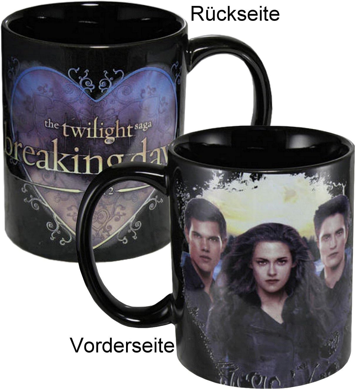 Amazon.com | Twilight Breaking Dawn Part 2 Decal Mug Trio & Heart ...