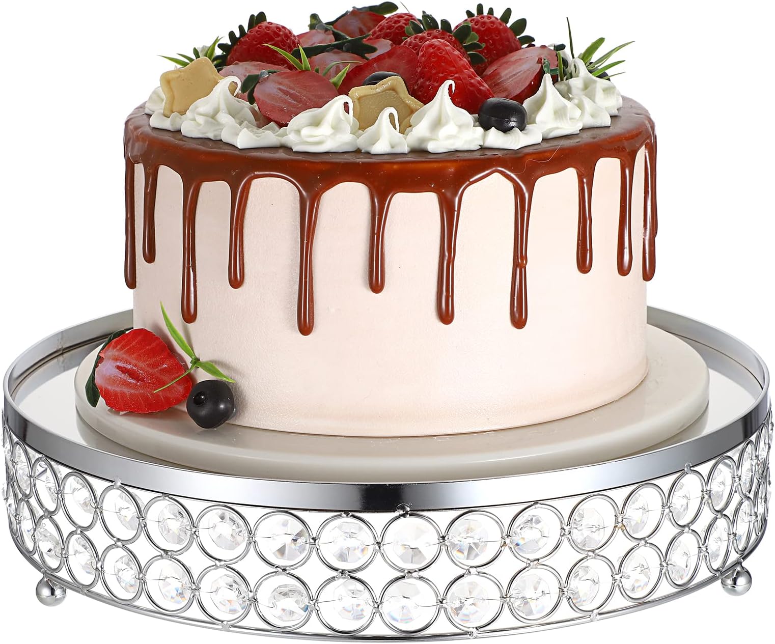 Eidoct 3-Piece Cake Stand Set Round Metal Cake Stands, Dessert Display ...