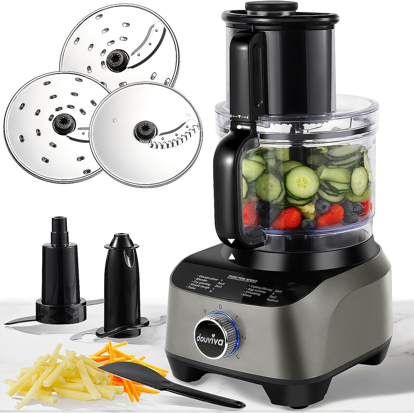 Amazon.com: Oster Total Prep 10-Cup Food Processor with Dough Blade ...