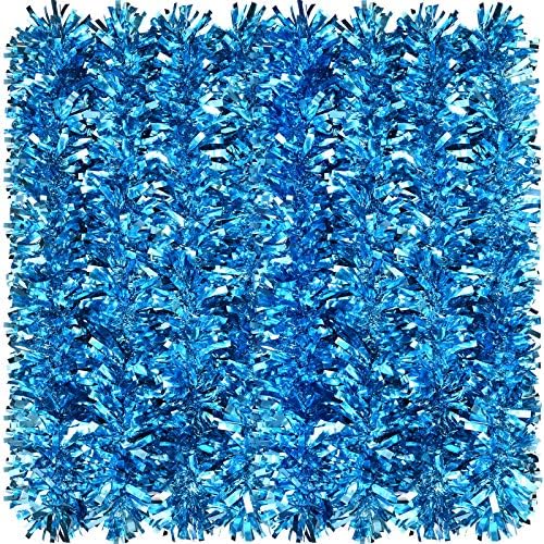 Amazon.com: 26.2 Ft Tinsel Garland Decoration for Holiday Tree Walll ...