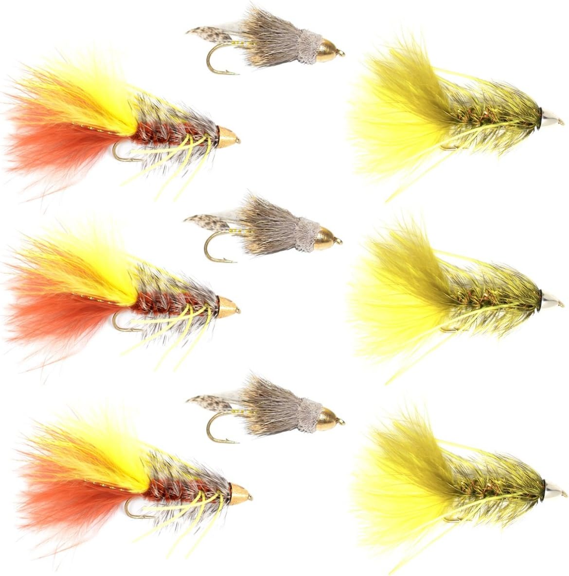 Amazon.com : The Fly Fishing Place Cone Head Muddler Minnow and Rubber ...