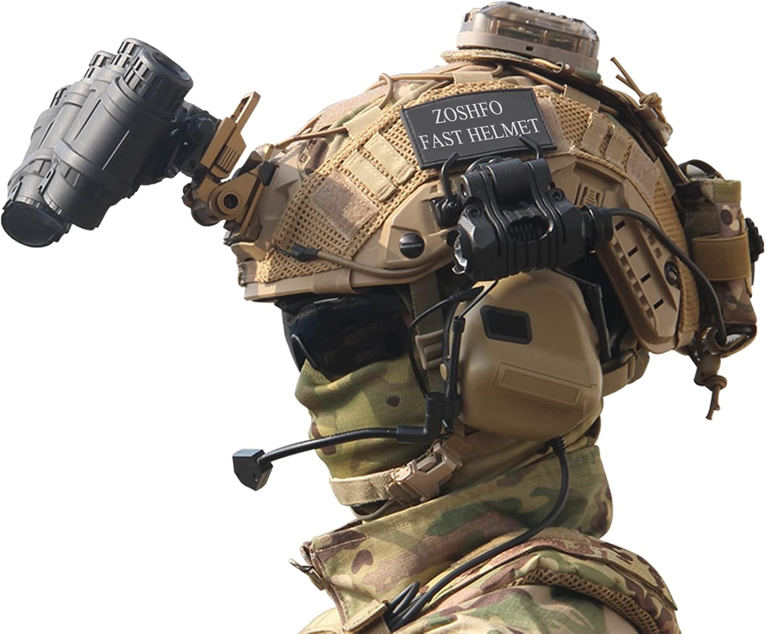 Zoshfo Multicam Multifunction FAST Tactical Airsoft CS Protection ...