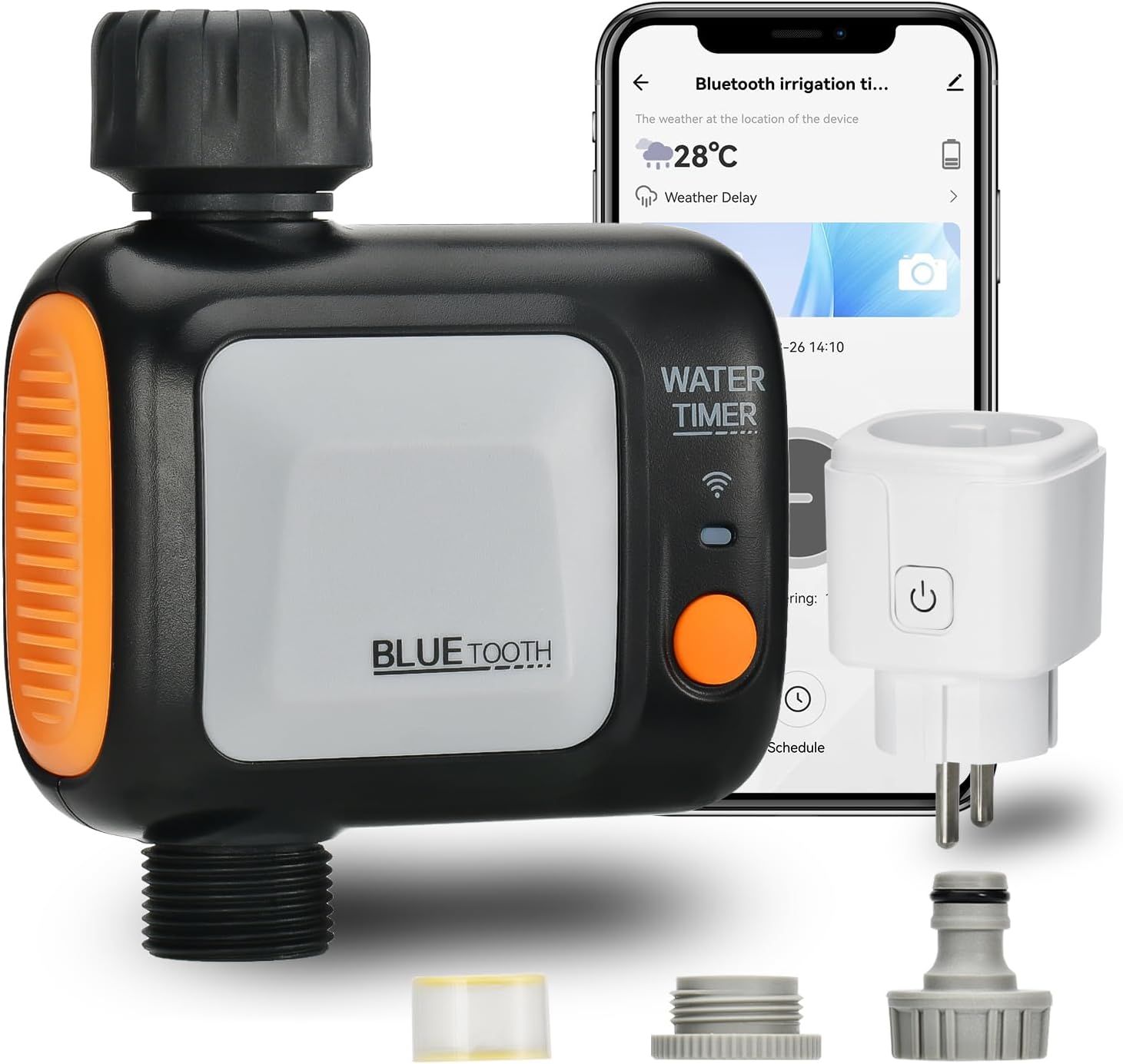 Johgee WiFi Water Timer, Smart Irrigation Sprinkler Timer with WiFi Hub ...