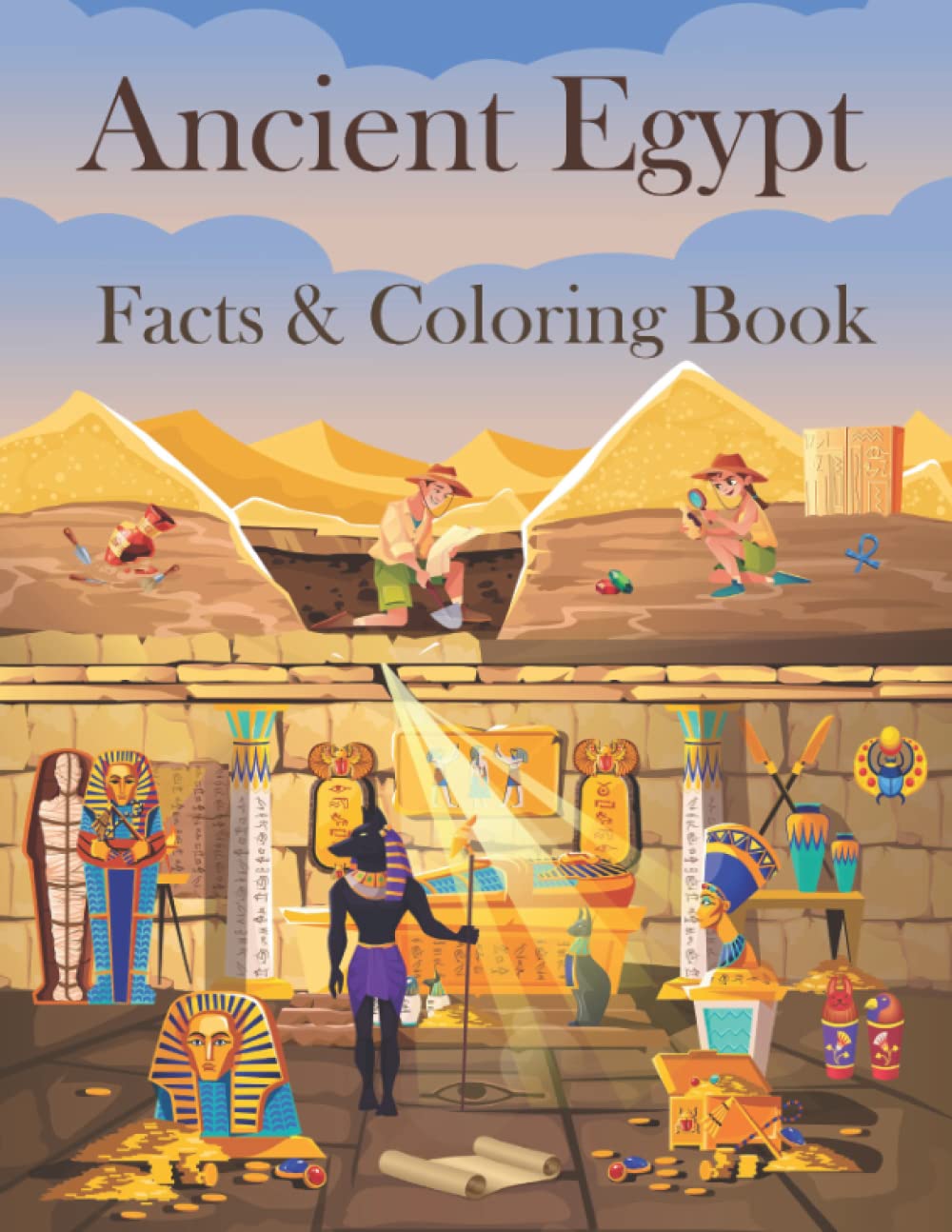 Buy Ancient Egypt Facts & Coloring Book: Interesting Facts about ...
