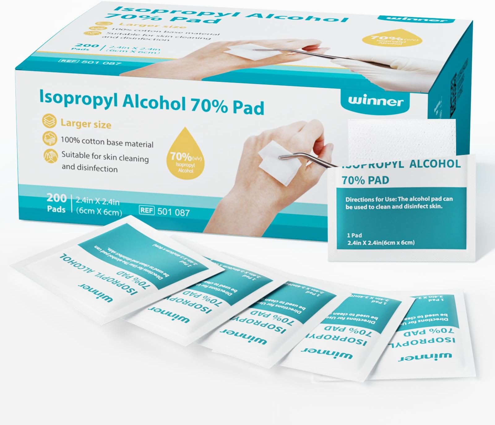 Amazon.com: Care Touch Alcohol Wipes Individually Wrapped - Prep Pads ...