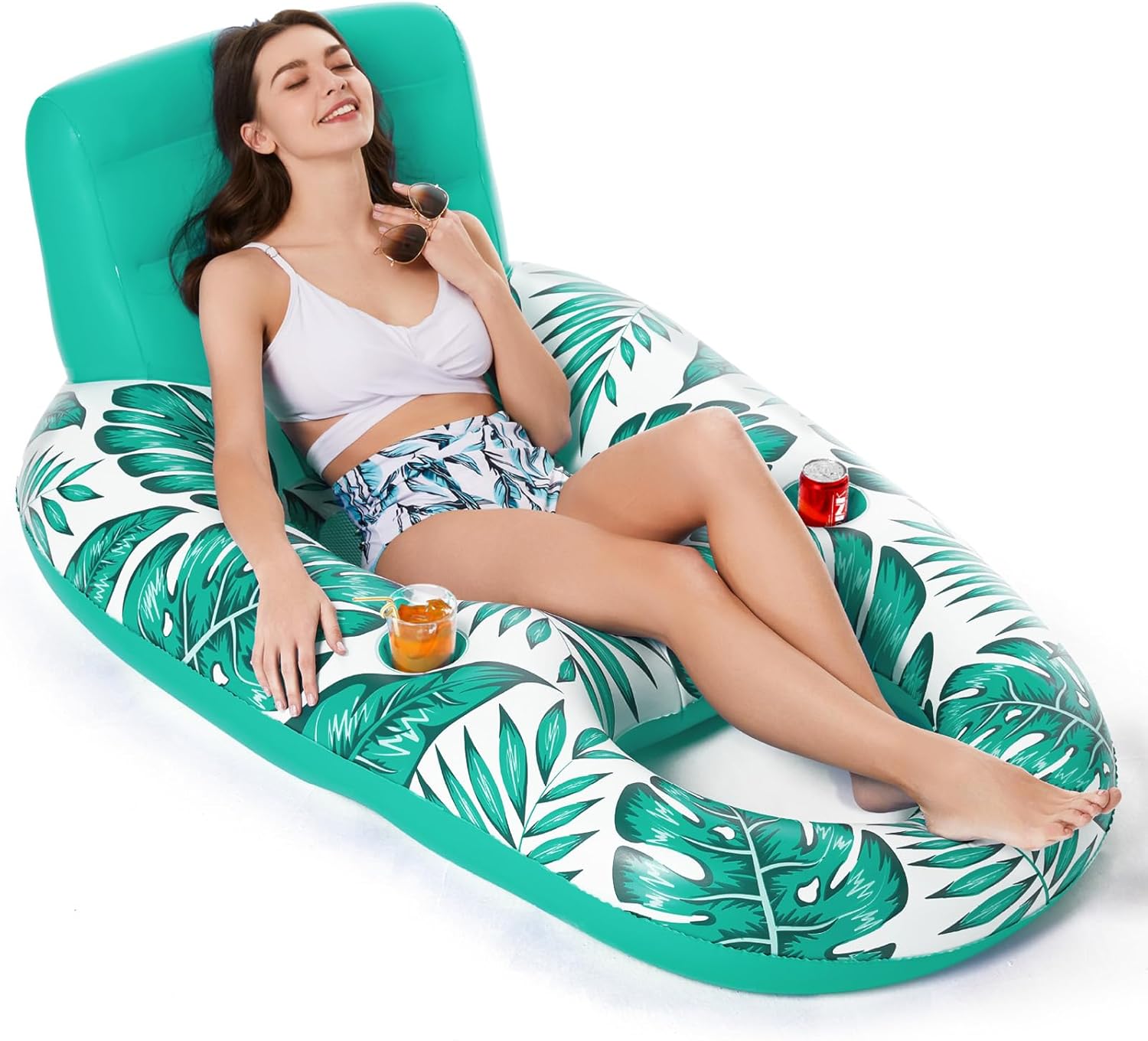 Amazon.com: Jasonwell Inflatable Pool Float Adult - Pool Floaties Lounger Floats Raft Floating ...