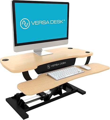 Amazon.com: VERSADESK Electric Standing Desk Converter, PowerPro Height ...